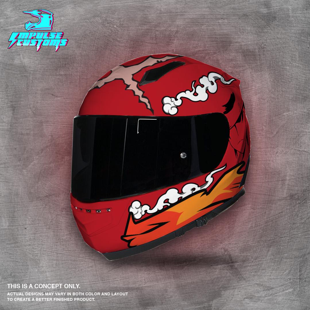 Monkey D. Luffy Custom Designed Motorcycle Helmet - Etsy