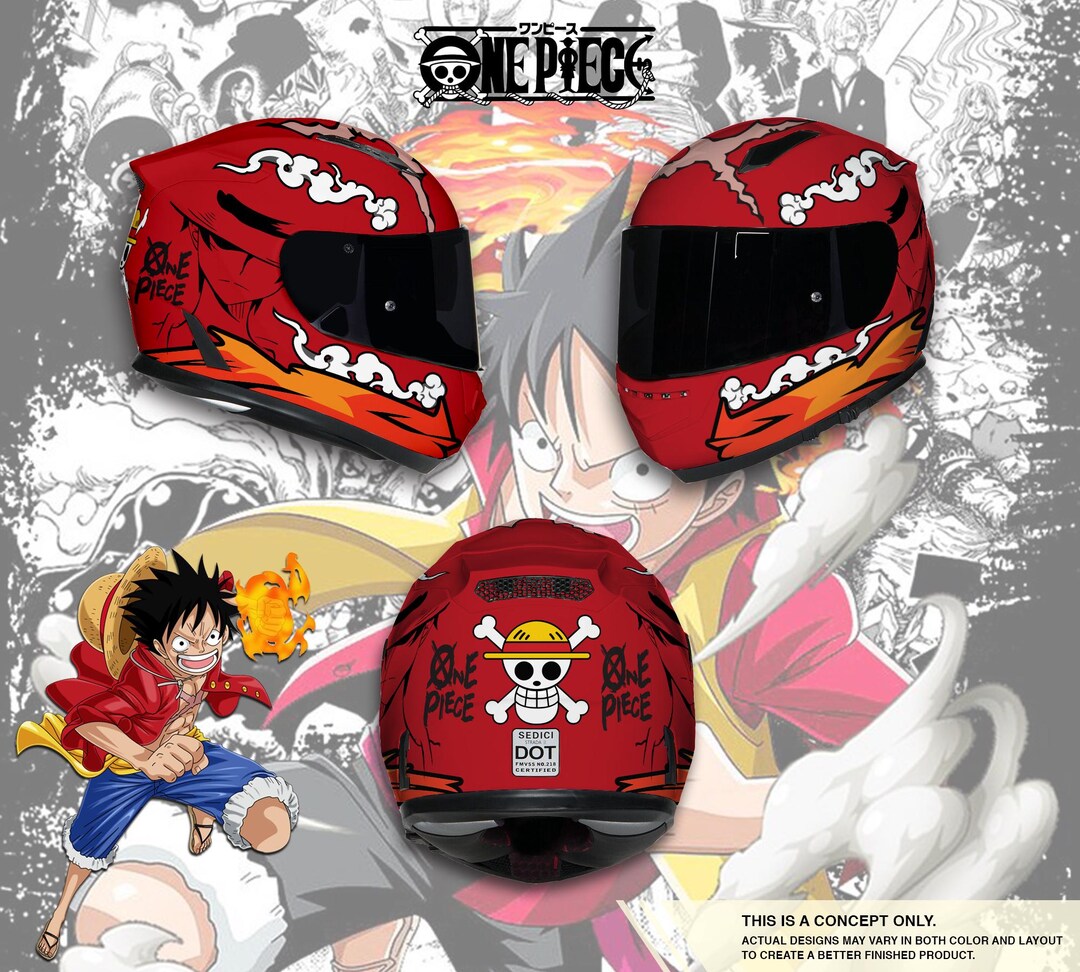 Monkey D. Luffy Custom Designed Motorcycle Helmet - Etsy