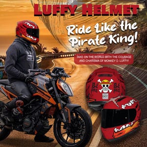 Monkey D. Luffy Custom Designed Motorcycle Helmet - Etsy