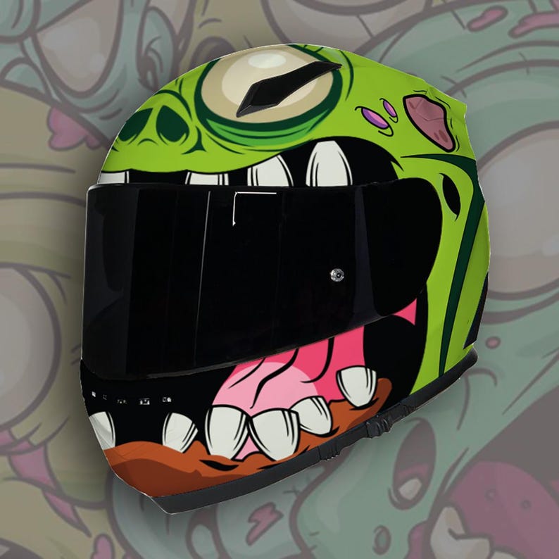 Zombie Custom Motorcycle Helmet Design - Etsy