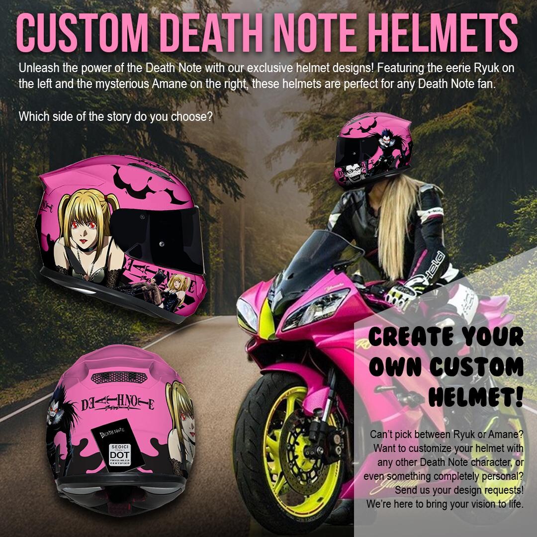 Ryuk and Amane Death Note Custom Designed Motorcycle Helmet - Etsy