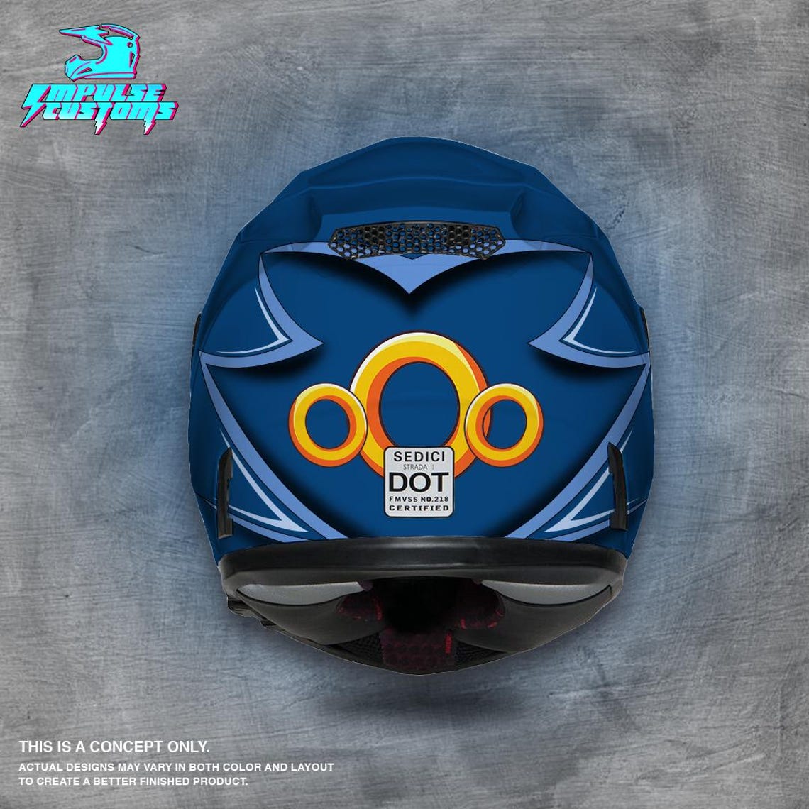 Blue Speedster Custom Character Motorcycle Helmets - Etsy