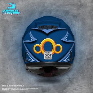 Blue Speedster Custom Character Motorcycle Helmets - Etsy