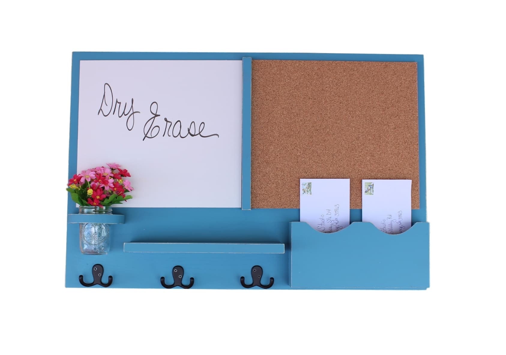 Mail Organizer Message Center Cork Board White Board - Etsy