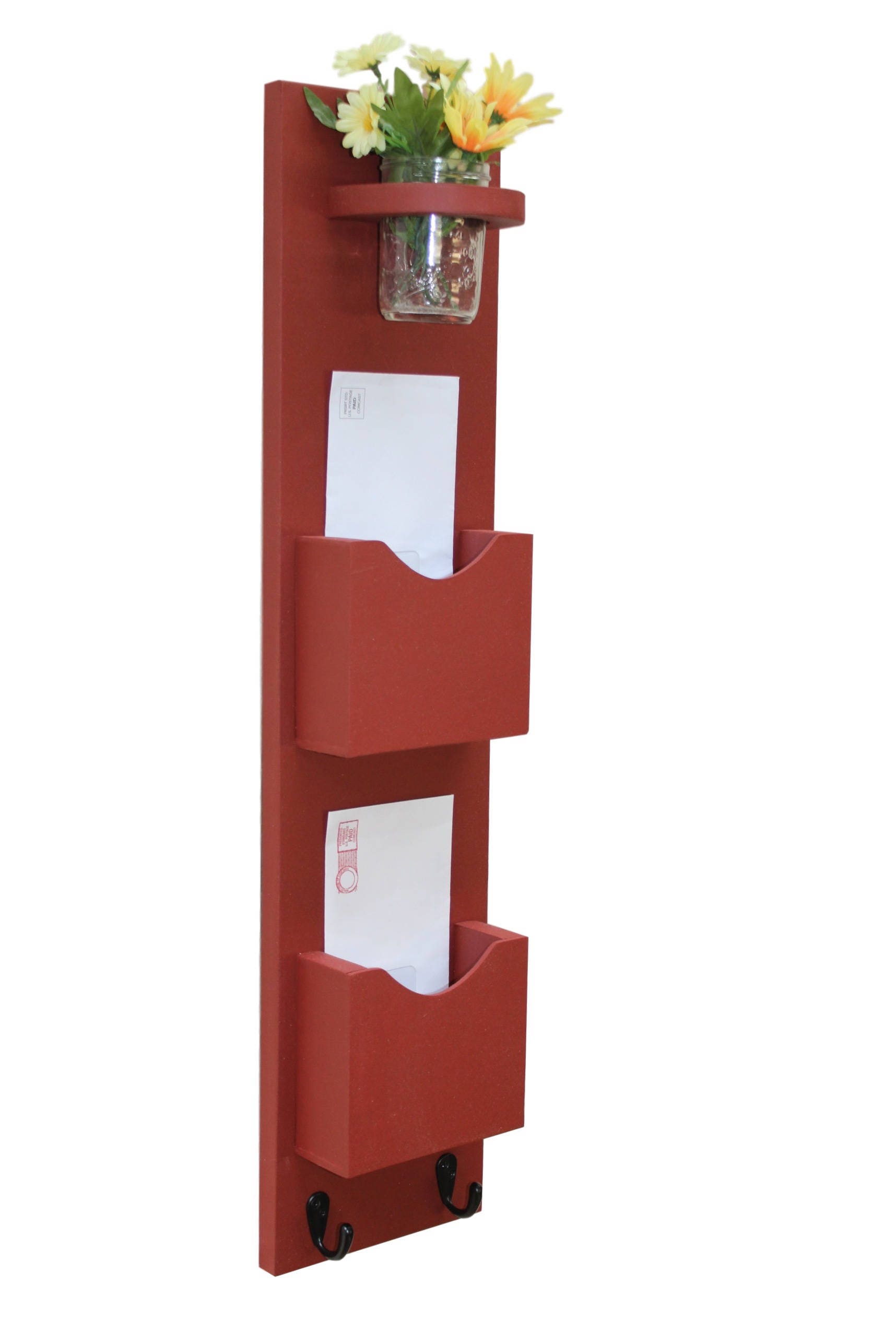 Mail Organizer Mail Holder Letter Holder Mail and Key | Etsy