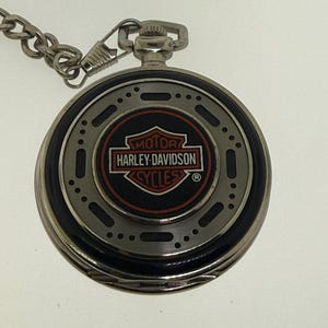 Harley Davidson Franklin Mint Pocket Watch Collectible Timepiece ...