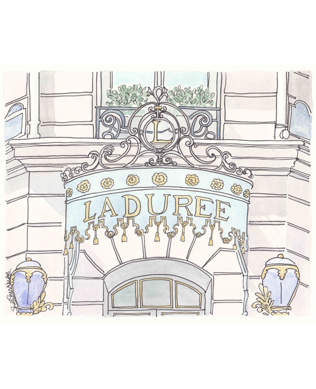Laduree Paris Art Print, Laduree Patisserie Wall Art - French Patisserie Decor - Etsy