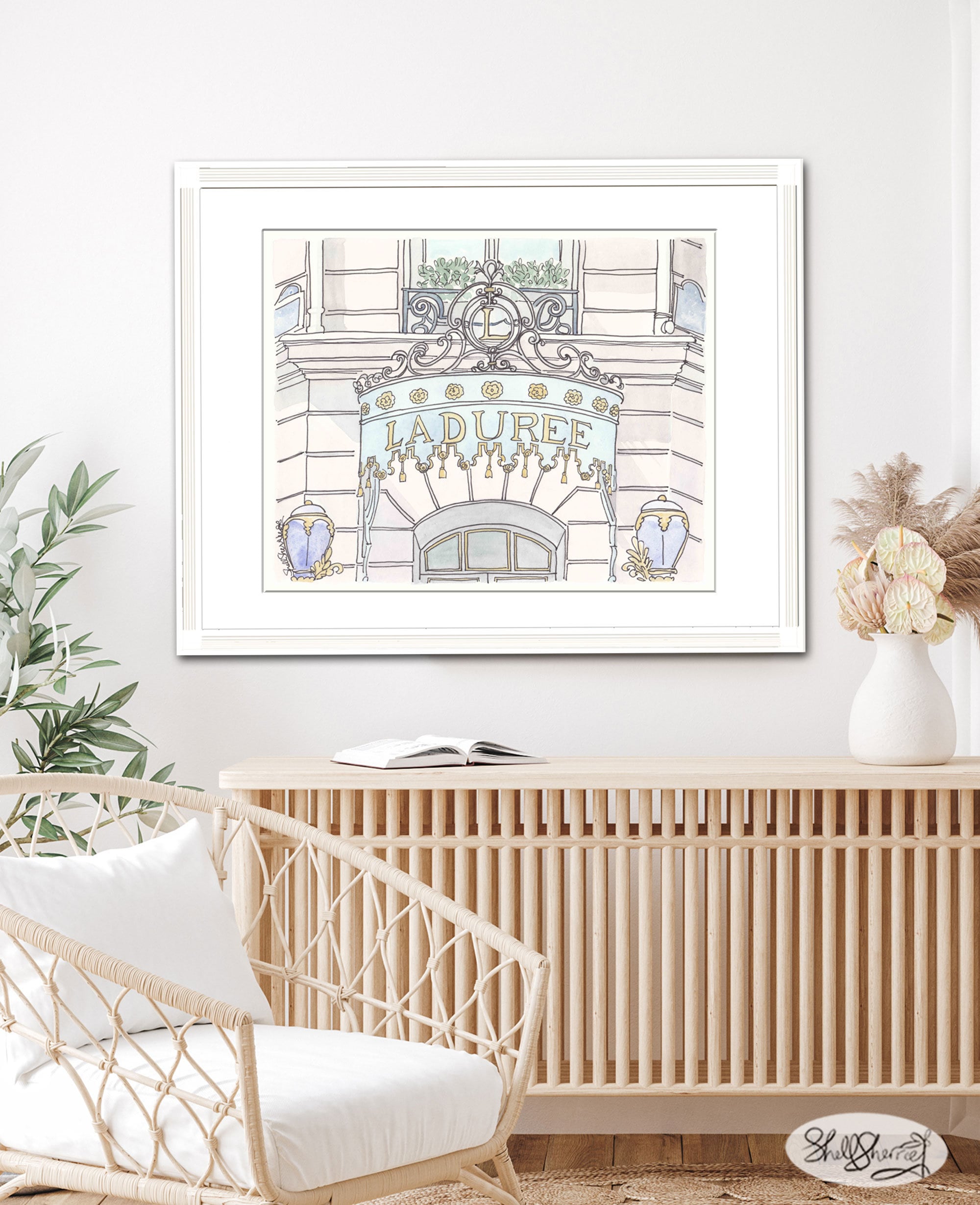 Laduree Paris Art Print, Laduree Patisserie Wall Art - French ...