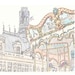 French Carousel Wall Art Hotel De Ville Paris Illustration Print Paris ...