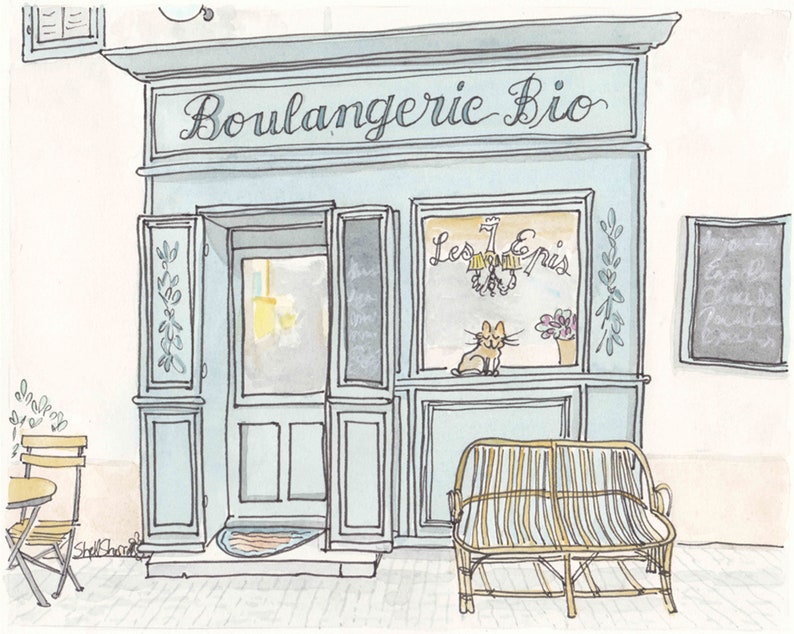 French Boulangerie Print, French Bakery Print, Provence Print, French ...