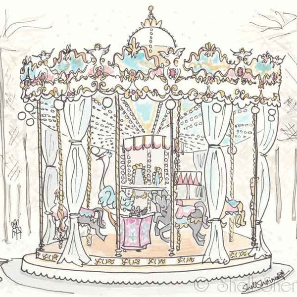 Carousel Print - Etsy