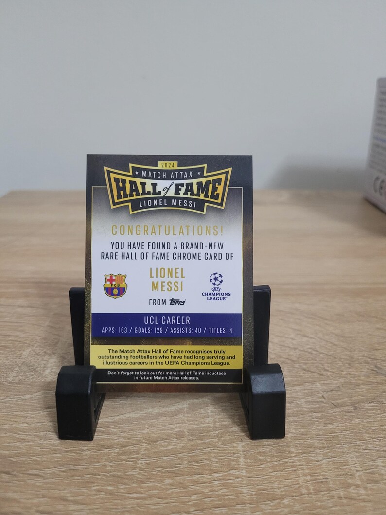 Lionel Messi, hall of Fame, Special Cards, Premium Cards, Soccer Cards ...