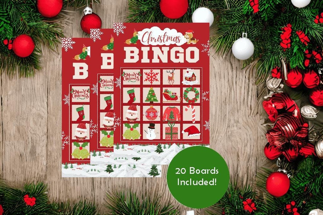 Printable Classroom Christmas Bingo Boards - Etsy