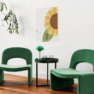 Sunflower Set of 6 Posters, Nursery Sunflower Wall Art, Children's ...