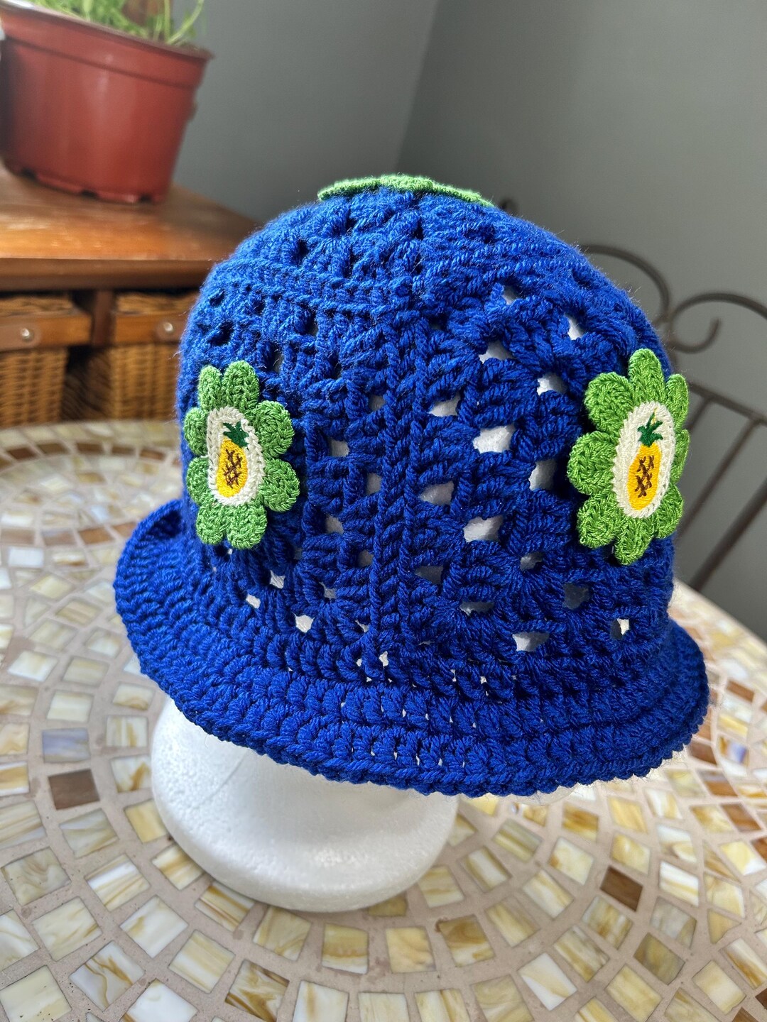 Crochet Bucket Hat - Boho Style Hat - Colorful Hat - Spring Bucket Hat ...