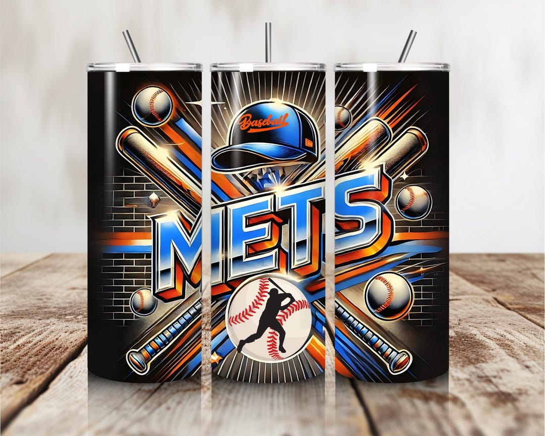 METS Png, Sublimation Wrap for 20oz Tumbler , Baseball PNG and Jpg ...