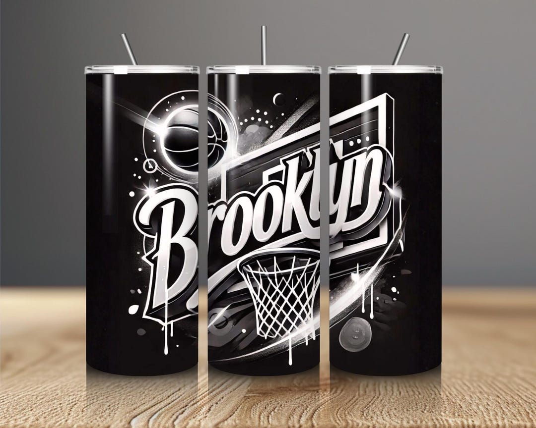 Brooklyn Basketball Cup Wrap, 20 Oz Design, Digital Download Only ...