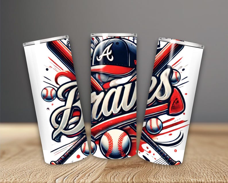 Braves Png, Sublimation Wrap for 20oz Cup, Baseball PNG and JPG, Braves ...