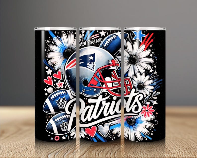Patriots 20oz Skinny Tumbler Wrap, Sport 20oz Tumbler Png, Mascot ...