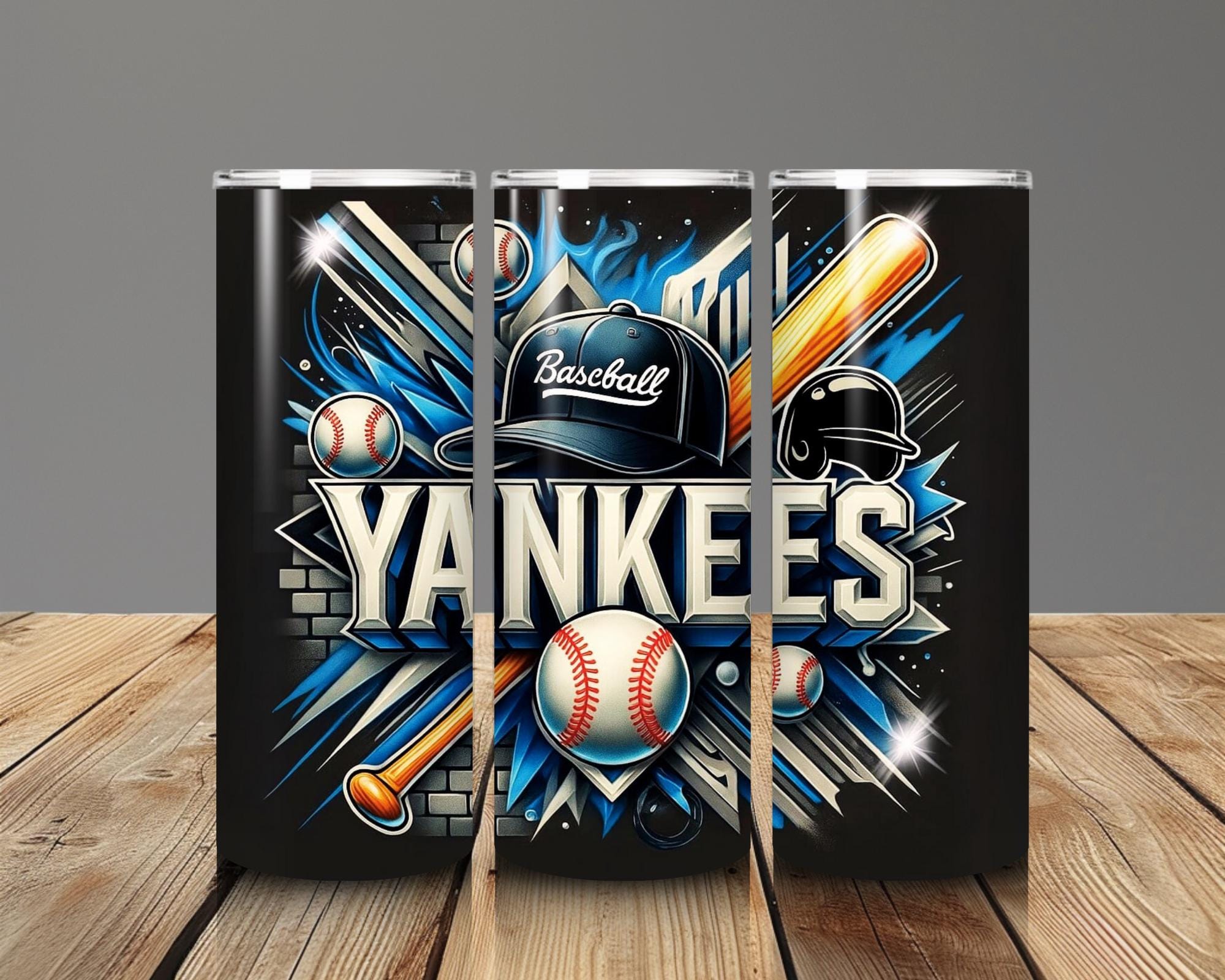Yankees Png, 20oz Tumbler Sublimation Wrap, Baseball PNG and JPG ...