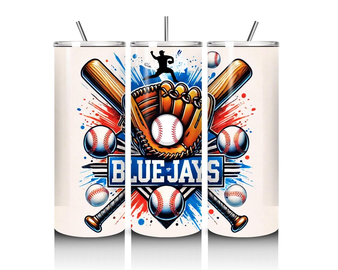 Bluejay PNG, 20oz Tumbler Sublimation Wrap, Baseball PNG and JPG ...