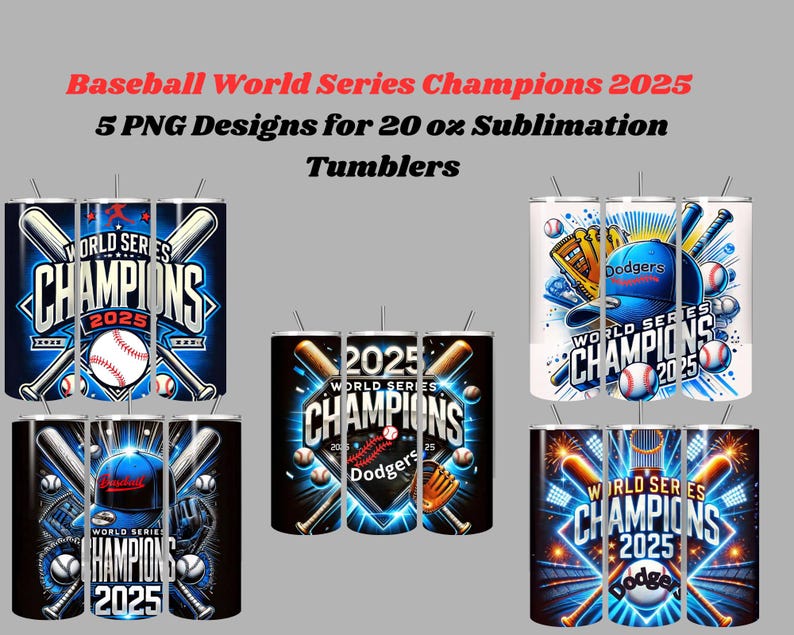 Baseball 2025 World Champions PNG, DODGERS Png, Sublimation Wrap for ...