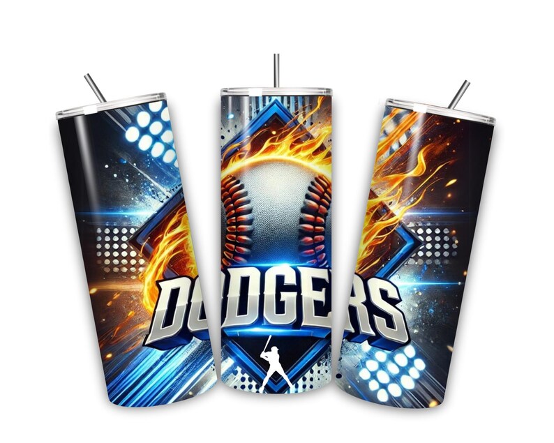 Dodgers Png, Sublimation Wrap for 20oz Tumbler , Baseball PNG and JPG ...