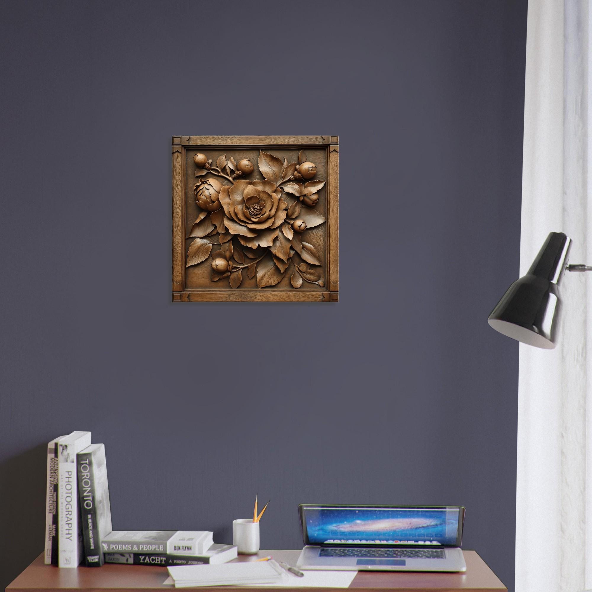 Timeless Peony, Wood Carving Designs of Blooming Peonies, Woodcarving ...