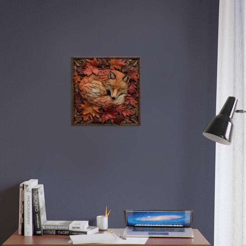 Autumn Slumber, Wood Carving Designs of a Red Fox, Woodcarving Art ...