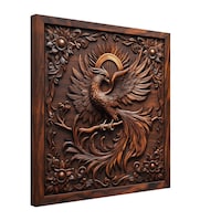 Rising Phoenix Majesty, Wood Carving Designs of Mythical Bird ...