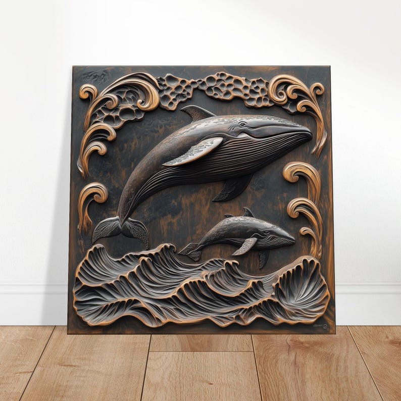 Whale Song Carved, Wood Carving Designs of Ocean Giants, Woodcarving ...