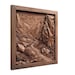 Mountain Ascent, Wood Carving Designs of a Stone Path, Woodcarving Art ...