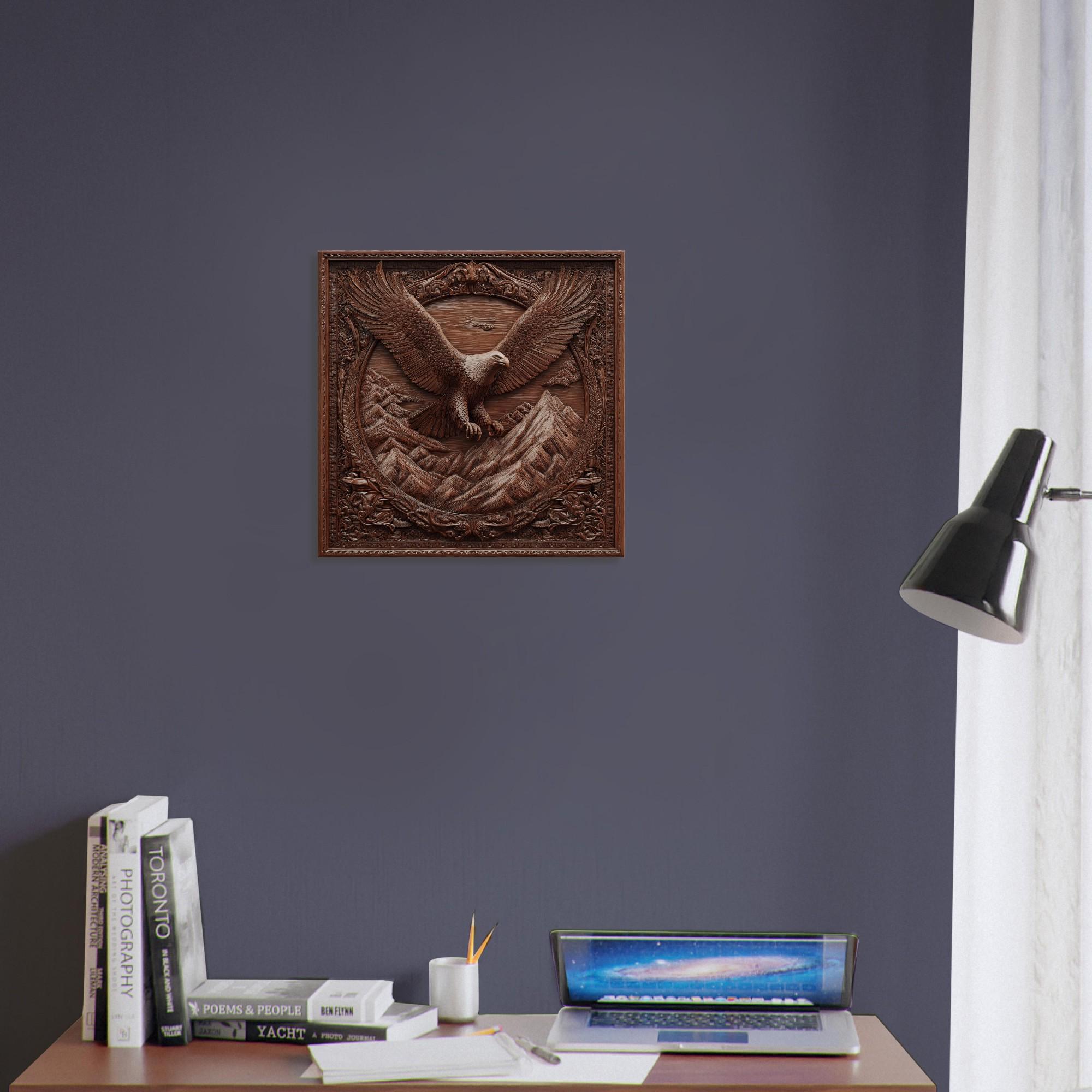 Freedom's Flight, Wood Carving Designs of an Eagle, Woodcarving Art ...