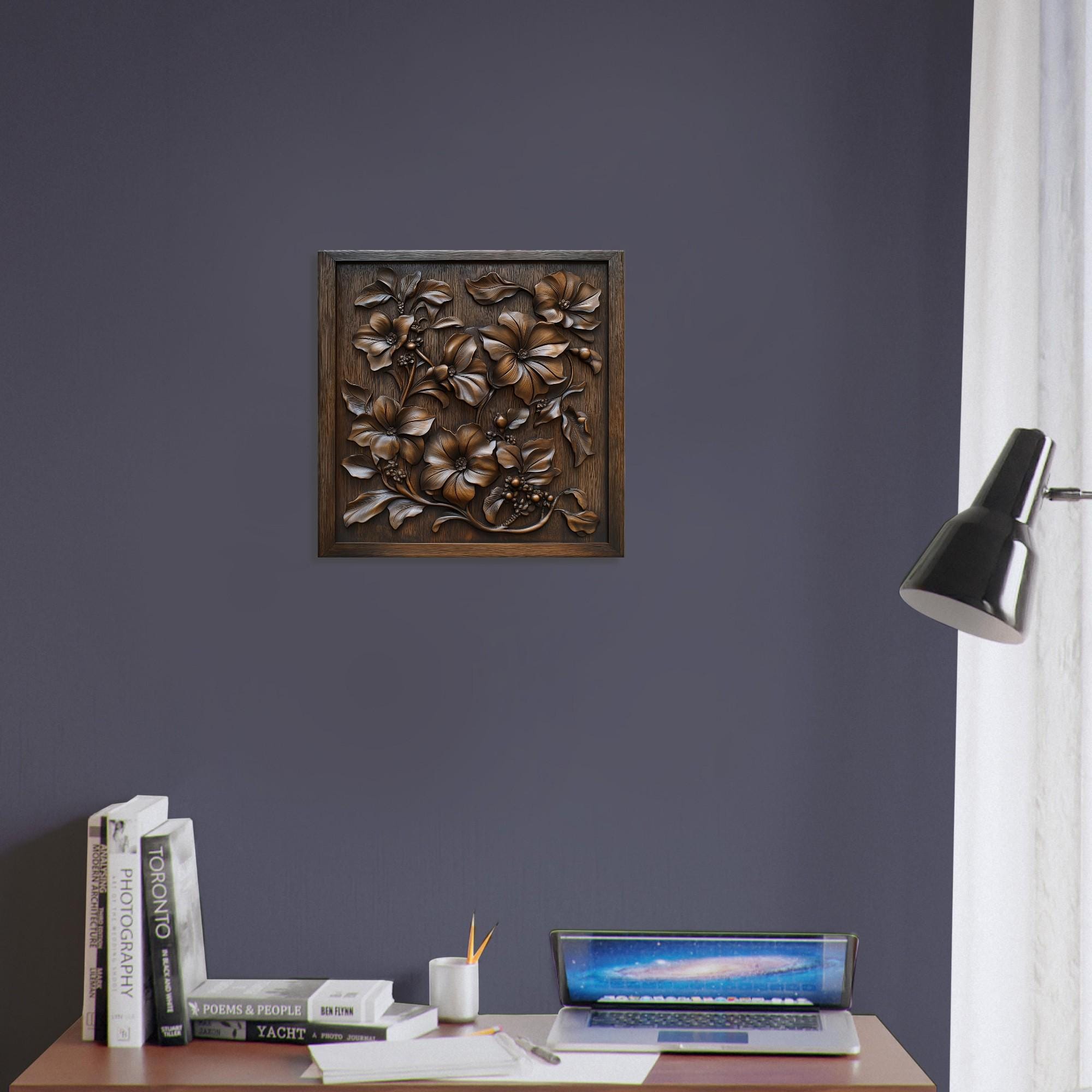 Sienna Magnolia Symphony, Wood Carving Designs of Magnolia Blossoms ...