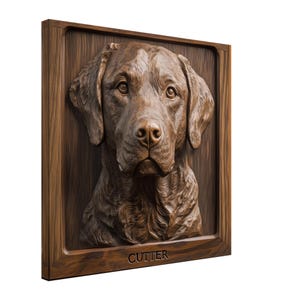 Loyal Companion, Wood Carving Designs of a Labrador, Woodcarving Art ...