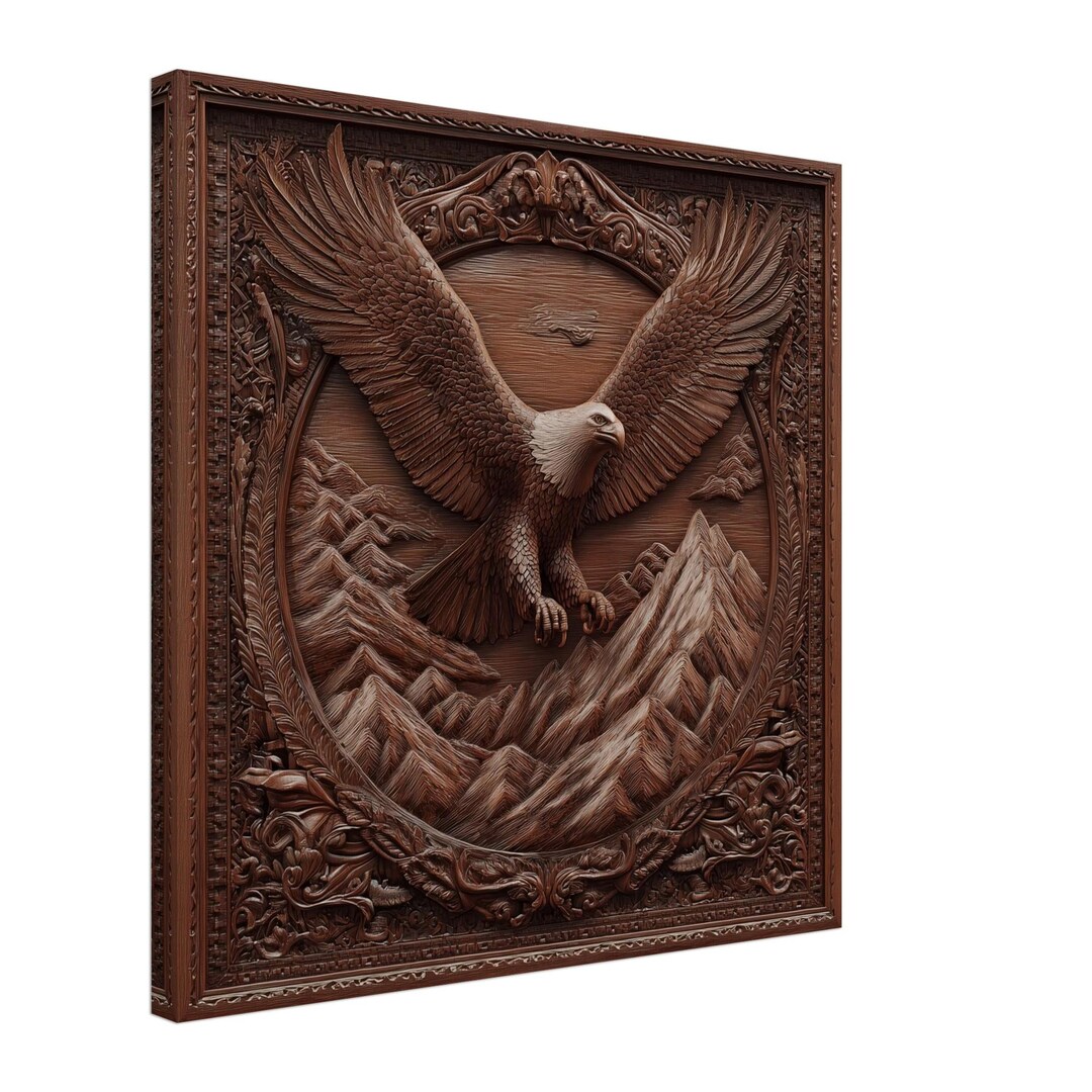 Freedom's Flight, Wood Carving Designs of an Eagle, Woodcarving Art ...