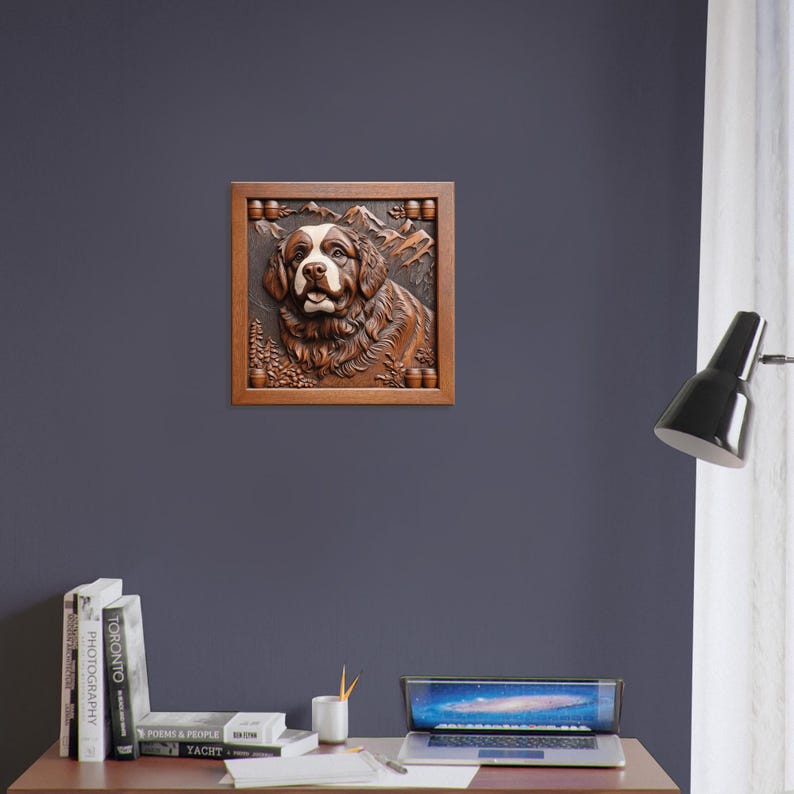 Alpine Saint Bernard, Wood Carving Designs of a Heroic Dog, Woodcarving ...