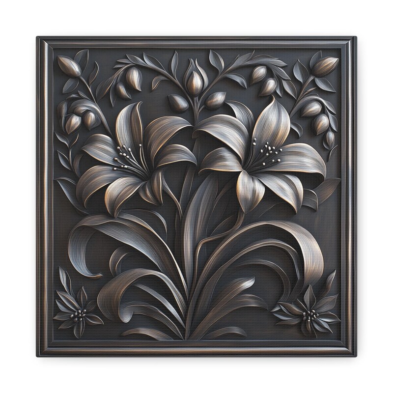Wood Lily Carving - Etsy
