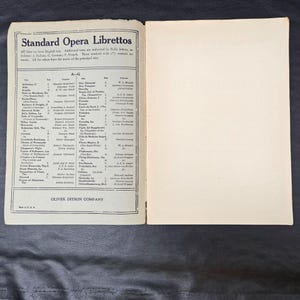 Grand Opera Libretto "un Ballo in Maschera" by Verdi Italian & English ...