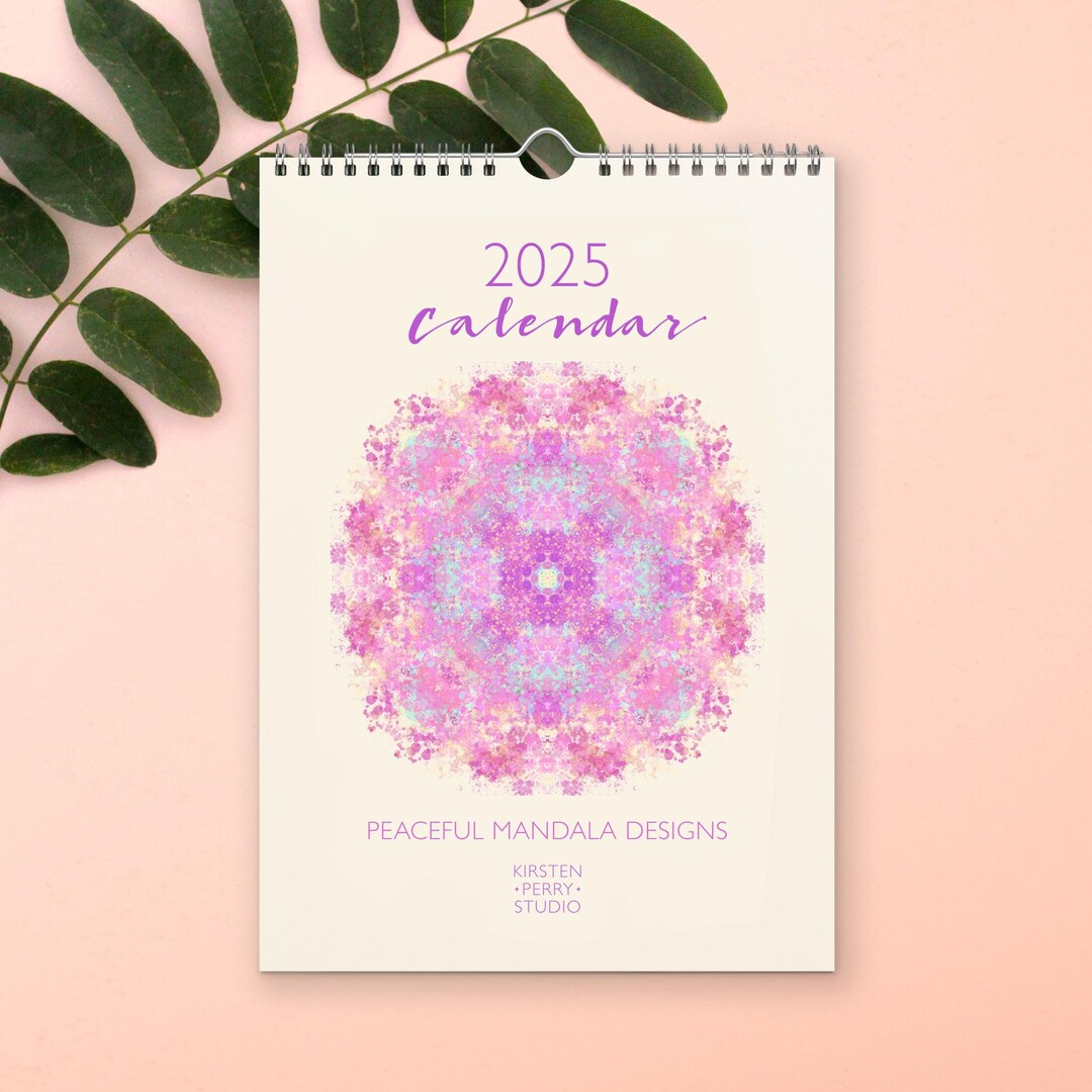 2025 Boho Chic Mandala Wall Calendar - Peaceful Joyful Calendar for ...