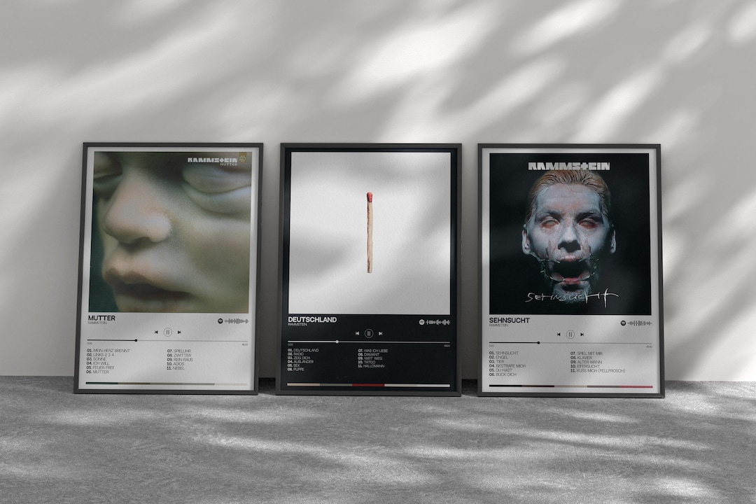 Rammstein Wall Art Set, Printable Wall Art, Rammstein Modern Home Decor ...