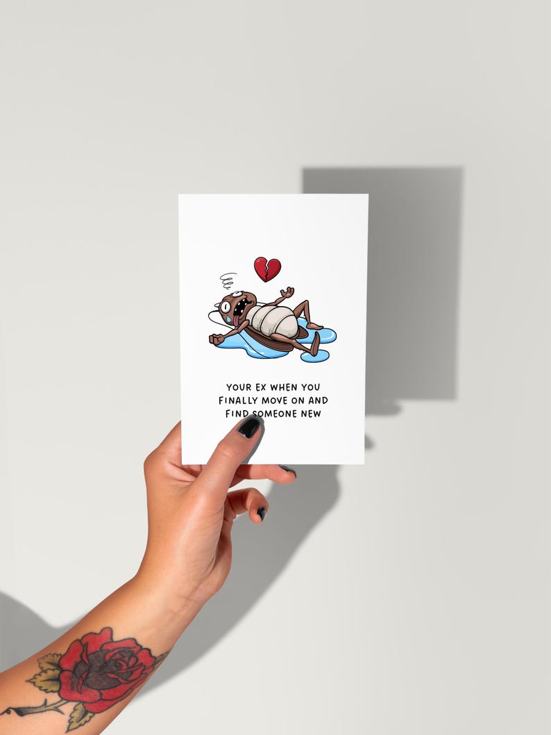 Funny Break up Card Printable, Anti Valentine Card, Ex Boyfriend Card ...