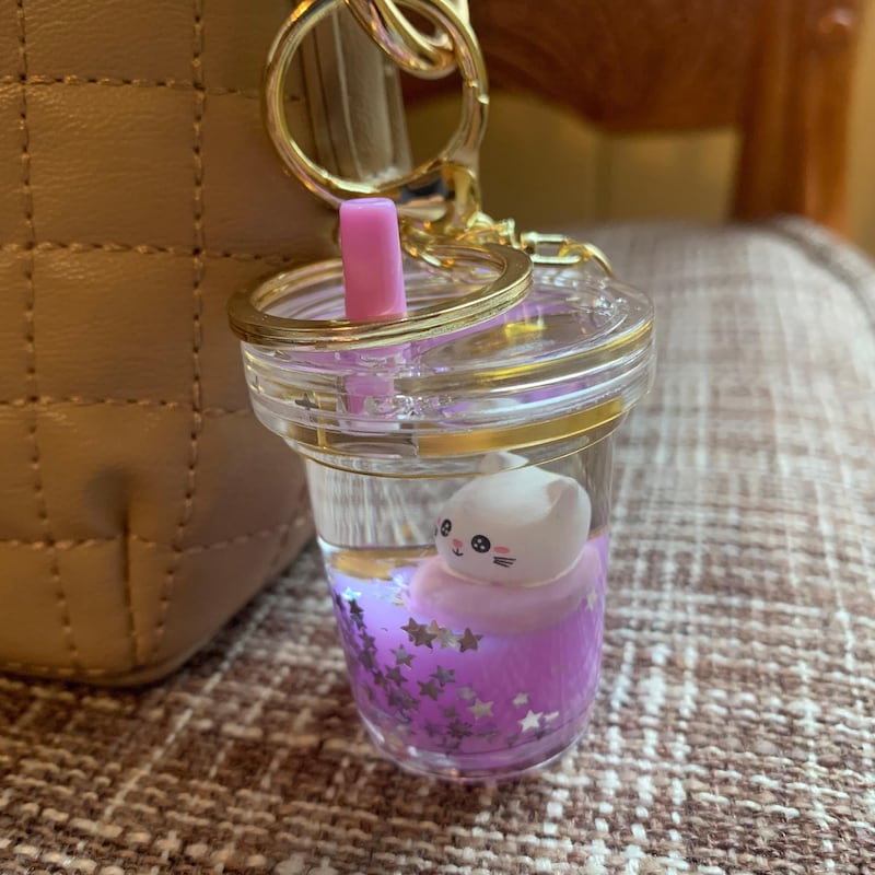 Liquid Keychain - Etsy