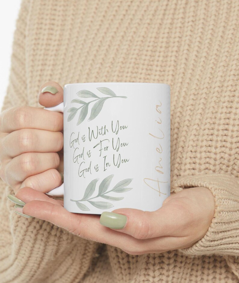 Personalized Christian Coffee Mug Custom Gift Bible Verse Mug ...