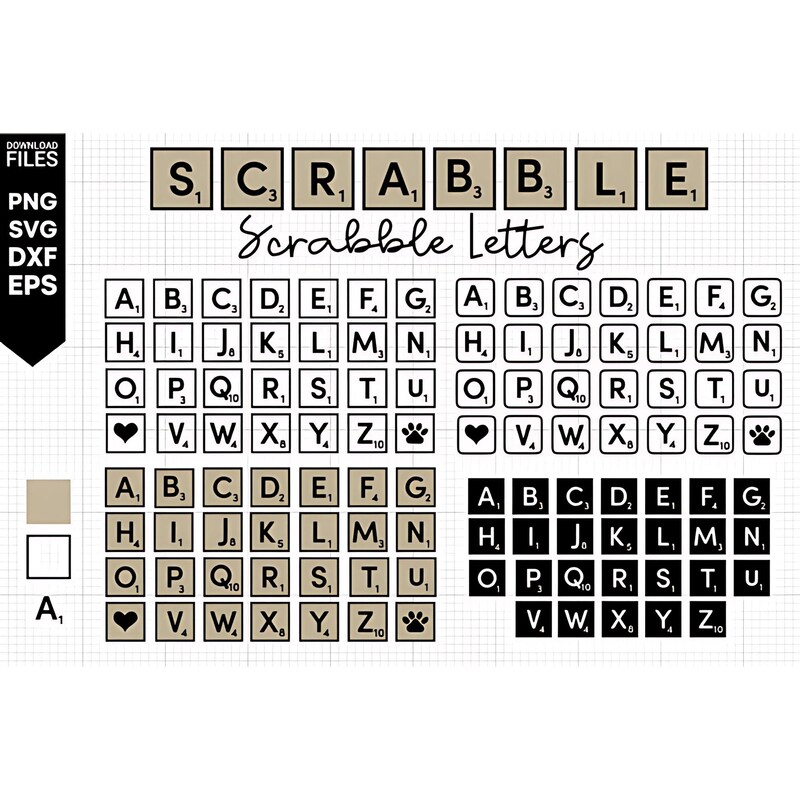 Large Scrabble Tiles - Etsy