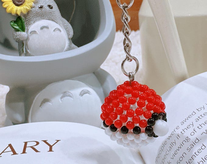 Handmade Beaded Poké Ball & Pikachu Keychains | Cute Pokémon-inspired ...