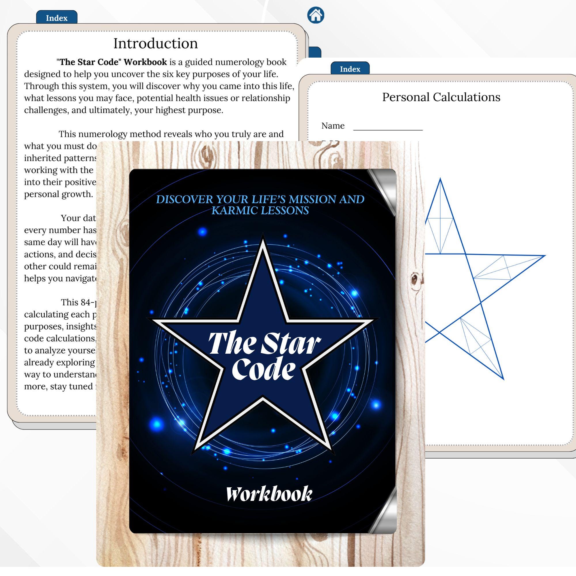 The Star Code Numerology Guided Workbook 5-pointed Star Purposes - Etsy