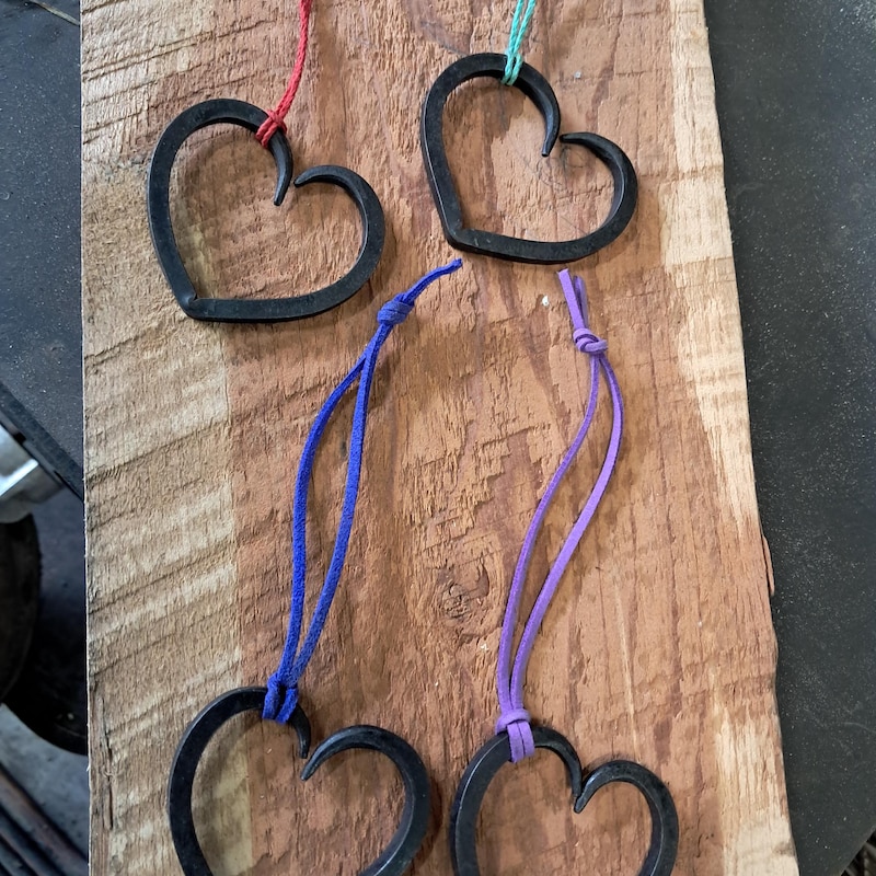 Hand Forged Heart - Etsy