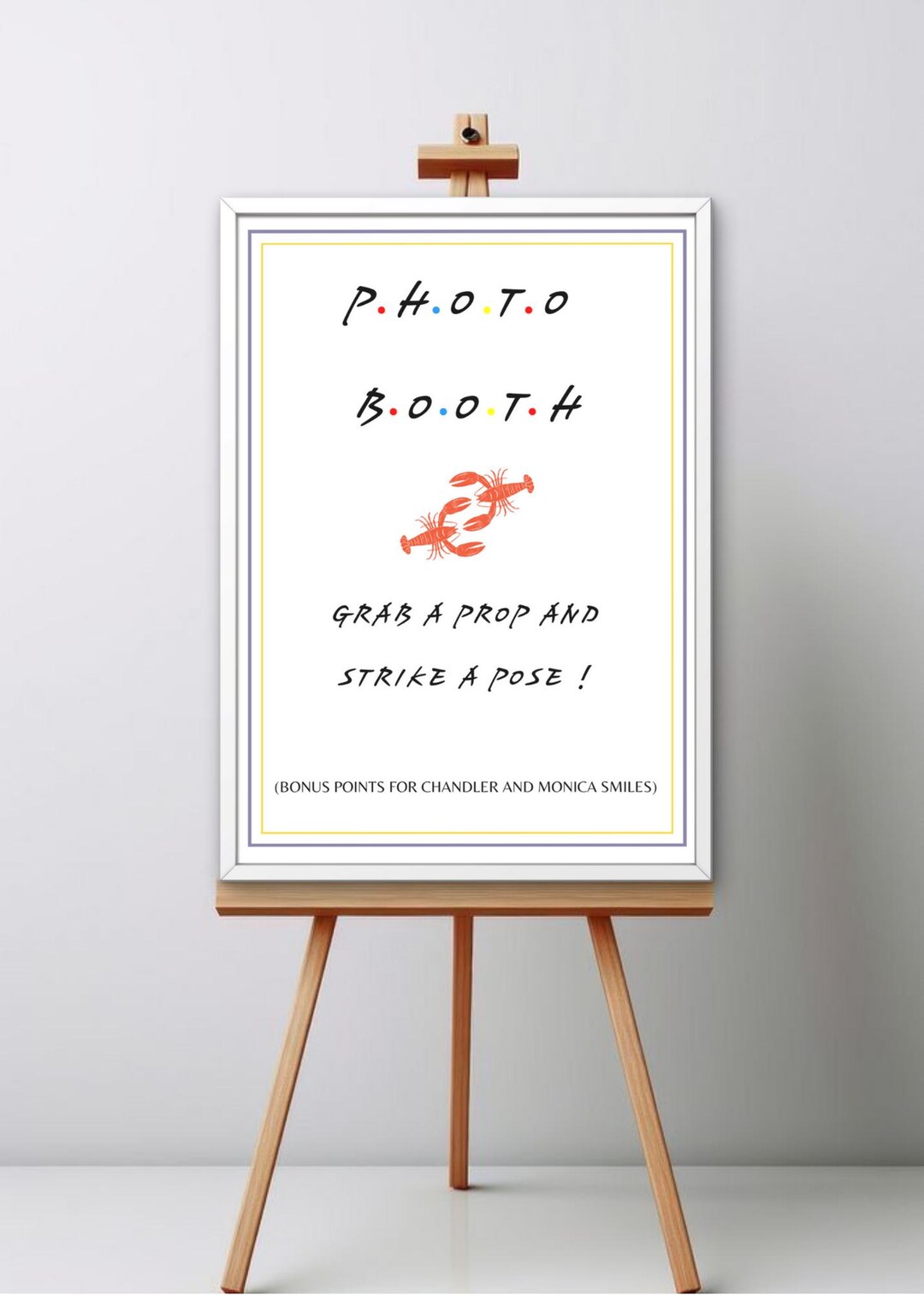 Friends-themed Photo Booth Sign | Printable Party Decor | Friends TV ...