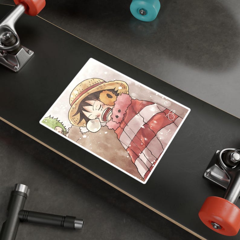 One Piece Luffy Christmas Shinokuni Island Land of Death Vinyl Decal ...